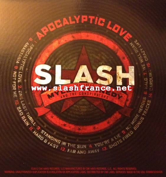 Photos de Slash > Artwork - Slash - 2012 Apocalyptic Love - Best Buy